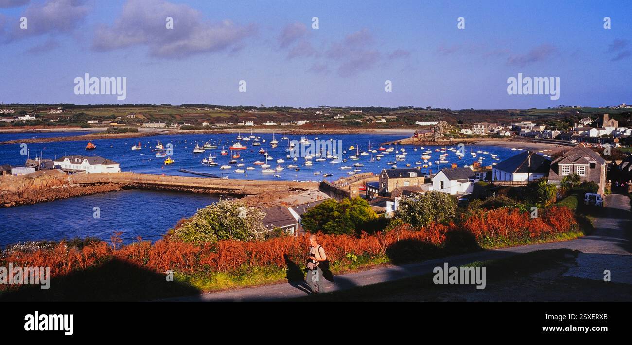 Hugh Town, St Mary's, Scilly Isles Cornwall. England, UK Stock Photo ...