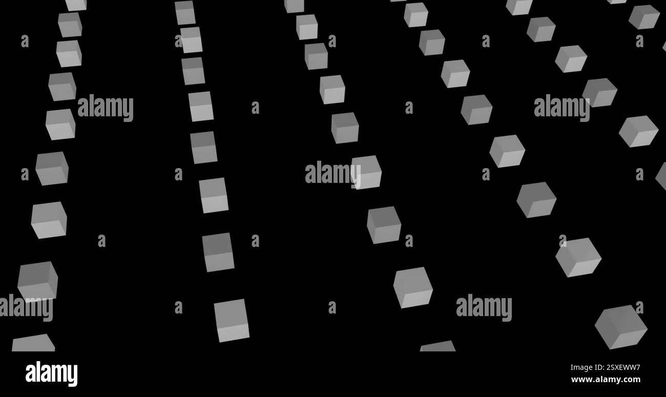 Abstract background grey cubes hi-res stock photography and images - Alamy