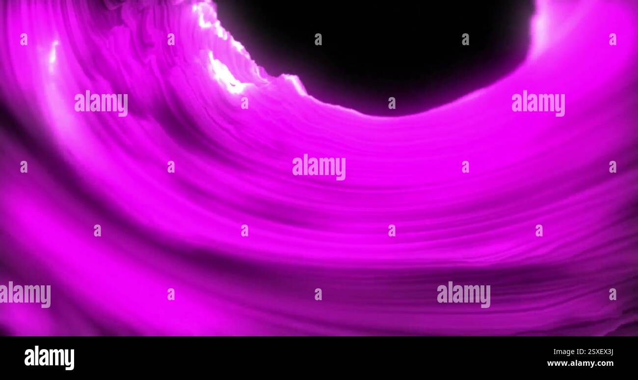 Image of purple shapes moving on black background Stock Photo - Alamy