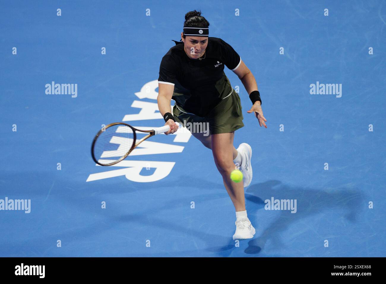 Ons Jabeur of Tunisia during the Qatar TotalEnergies Open 2025, WTA ...