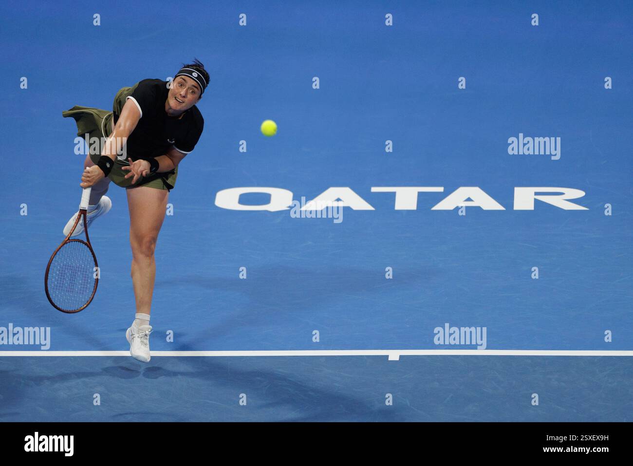 Ons Jabeur of Tunisia during the Qatar TotalEnergies Open 2025, WTA ...