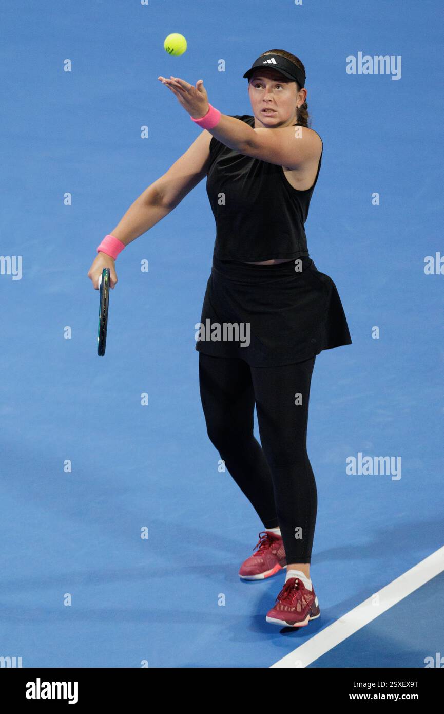 Jelena Ostapenko of Latvia during the Qatar TotalEnergies Open 2025 ...