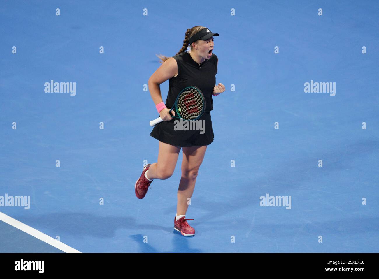 Jelena Ostapenko of Latvia during the Qatar TotalEnergies Open 2025 ...