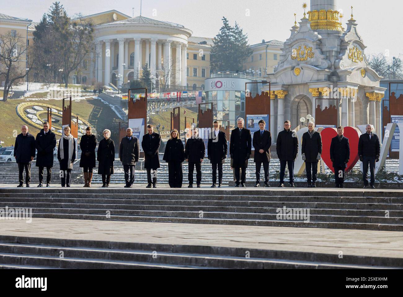 In this photo provided by the Ukrainian Presidential Press Office ...