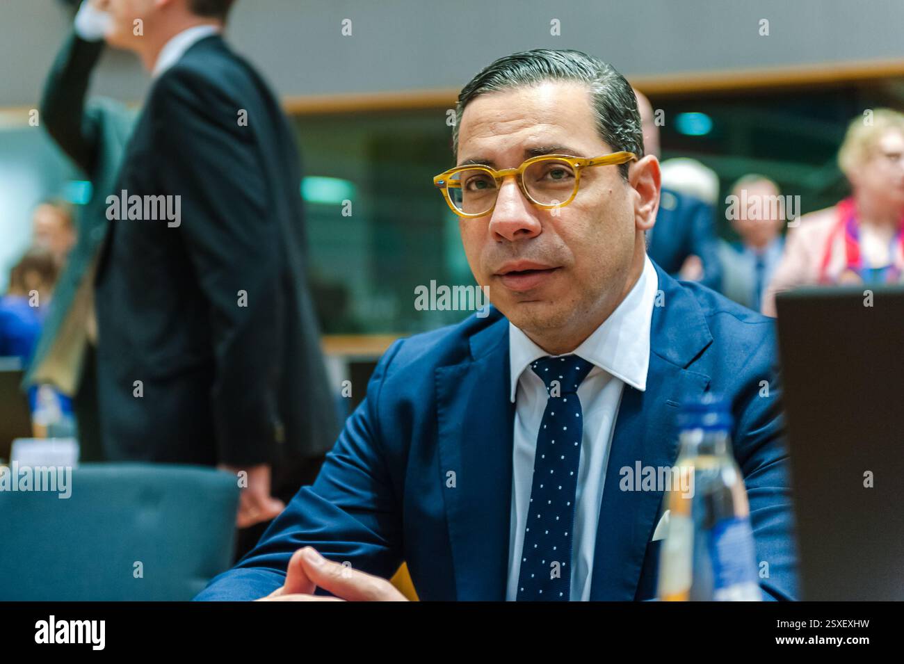 BRUSSELS, BELGIUM - 24th FEBRUARY, 2025. CYPRUS MINISTER OF FOREIGN ...
