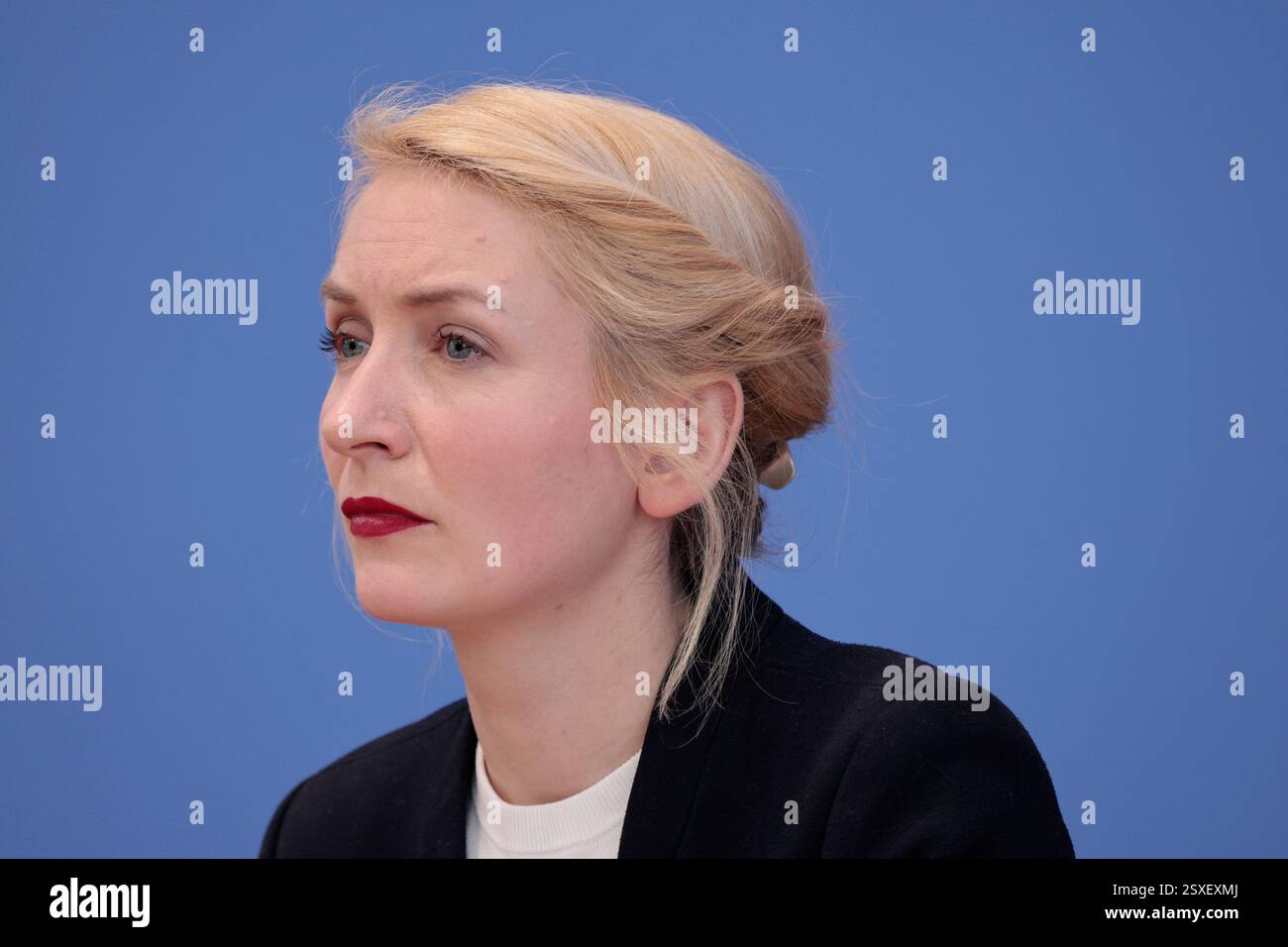 Berlin, Germany. 24th Feb, 2025. Ines Schwerdtner (Die Linke), party ...