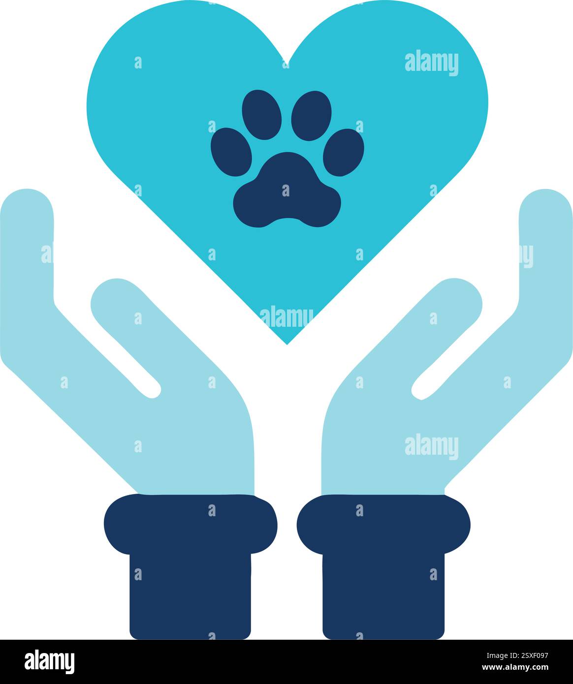 Pet Adoption Helping Hands Icon Stock Vector Image & Art - Alamy