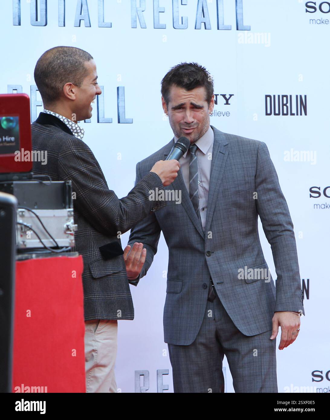 Dublin, Ireland - 14th August 2012 - Colin Farrell gives an interview ...