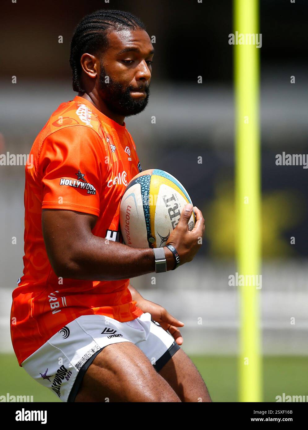 Durban, South Africa. 24th Feb, 2025. Jurenzo Julius of the ...