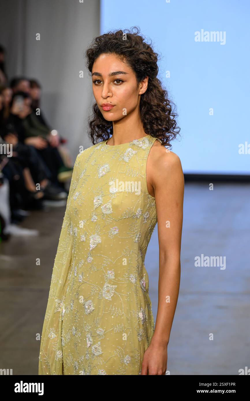 London, UK, 21st February 2025, Fashion Scout presents the collection ...