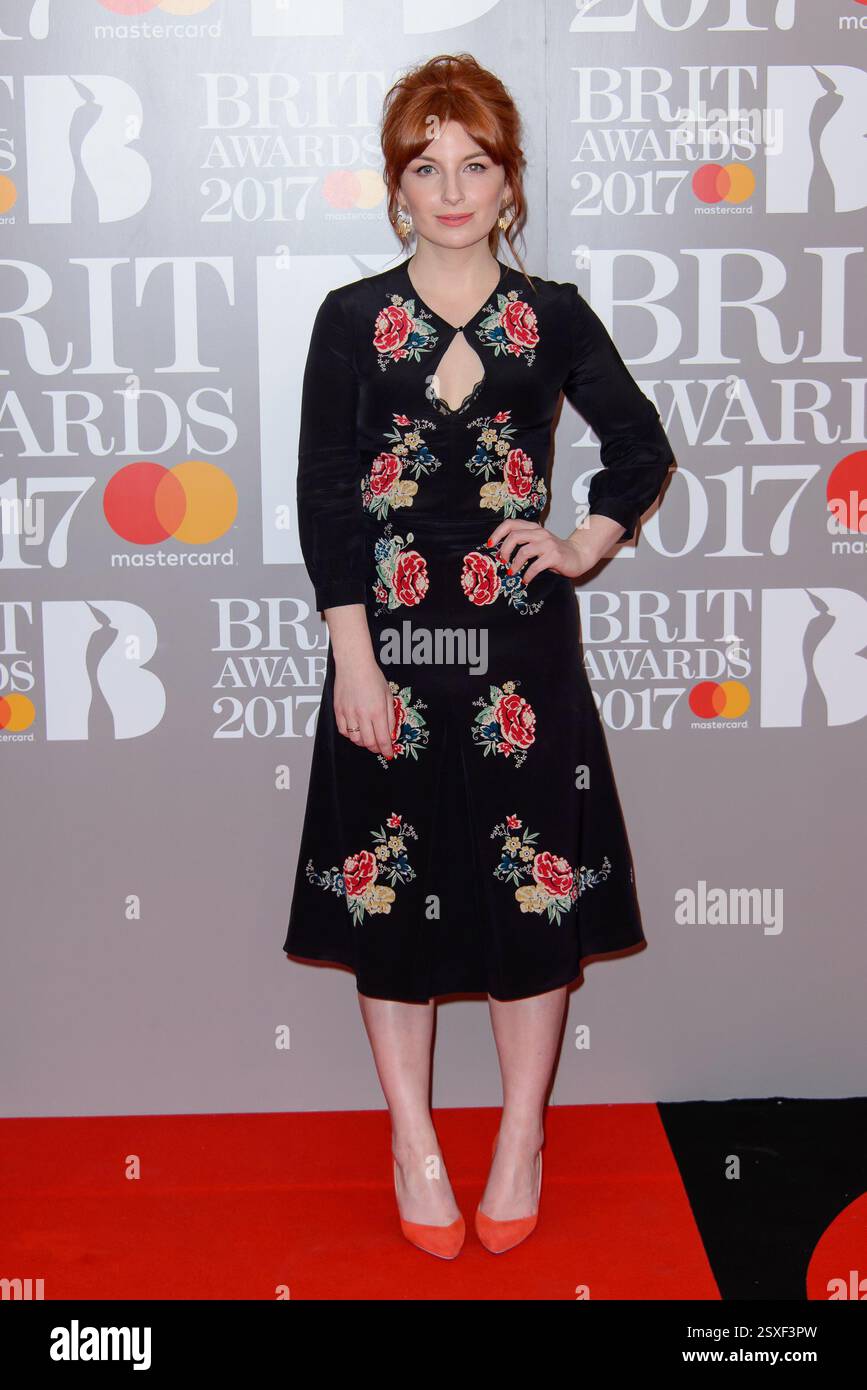 Alice Levine arrives at the The BRIT Awards 2017 Red Carpet Arrivals on ...