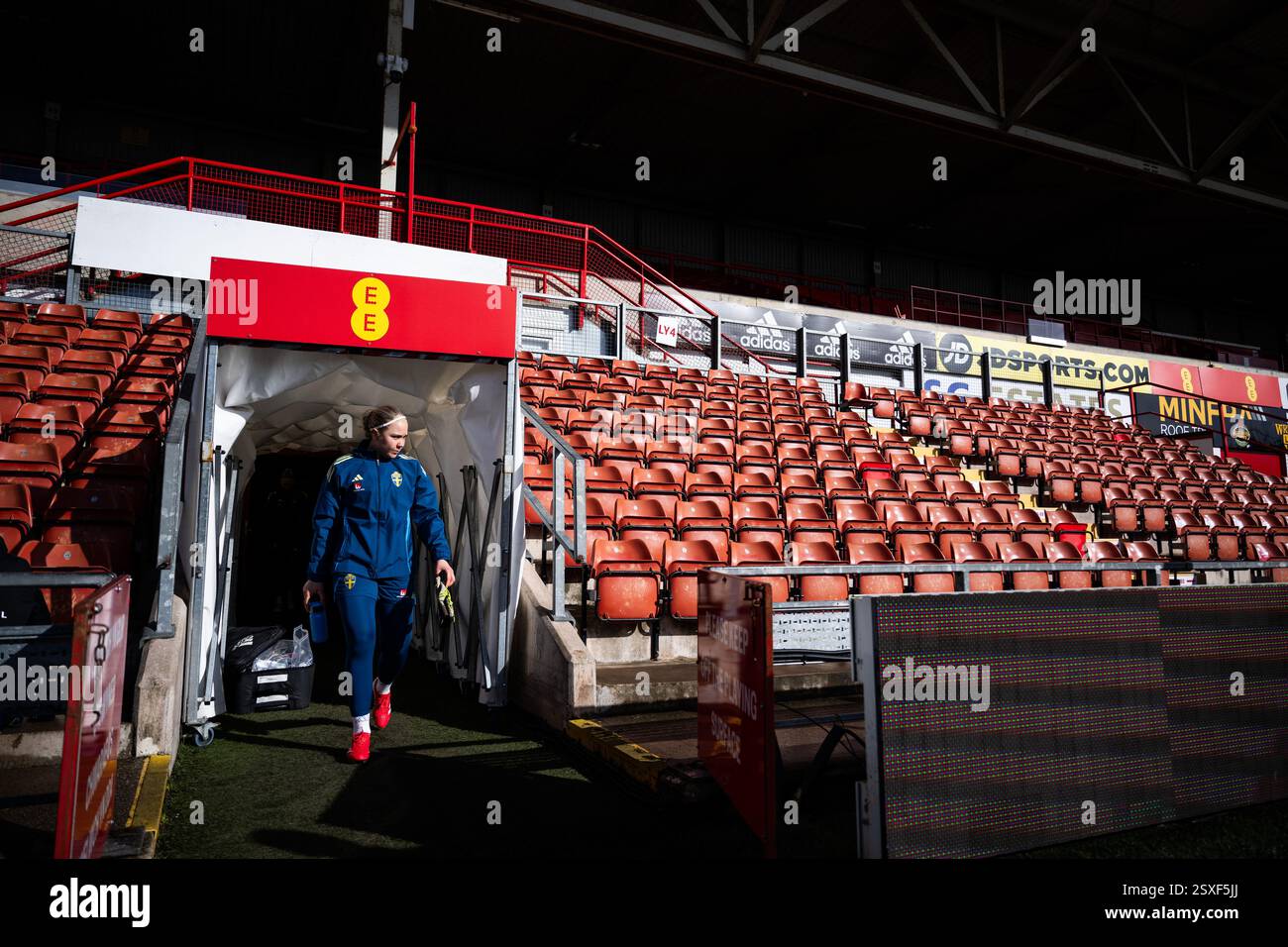 250224 Goalkeeper Sofia Hjern of the Swedish women's national football ...