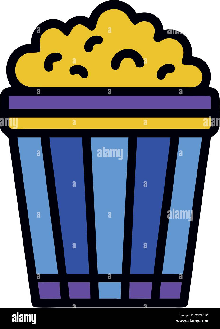 Carnival popcorn bucket icon Stock Vector Image & Art - Alamy