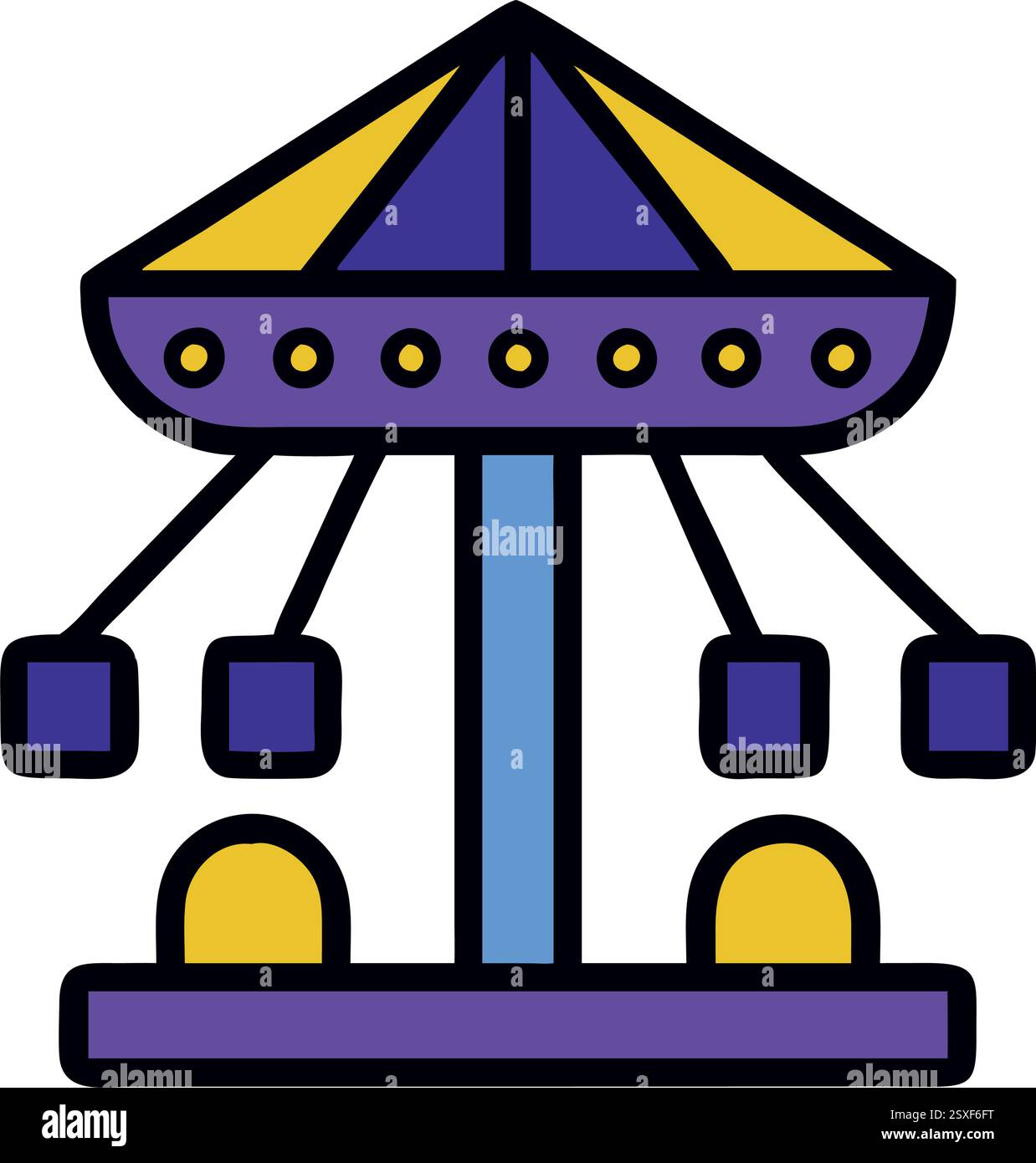 Carnival carousel icon Stock Vector Image & Art - Alamy