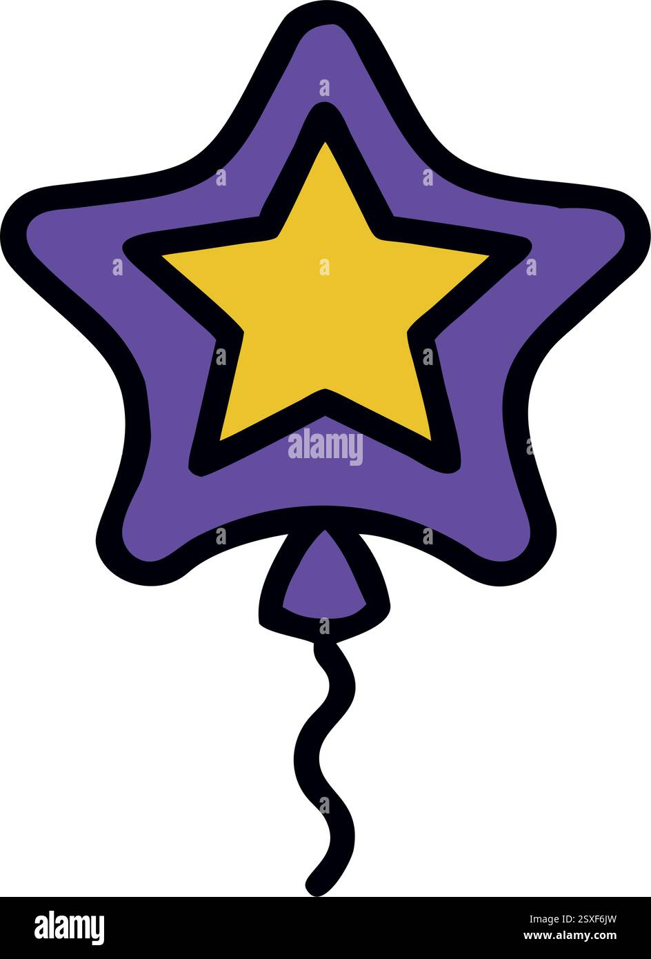 Carnival star balloon icon Stock Vector Image & Art - Alamy