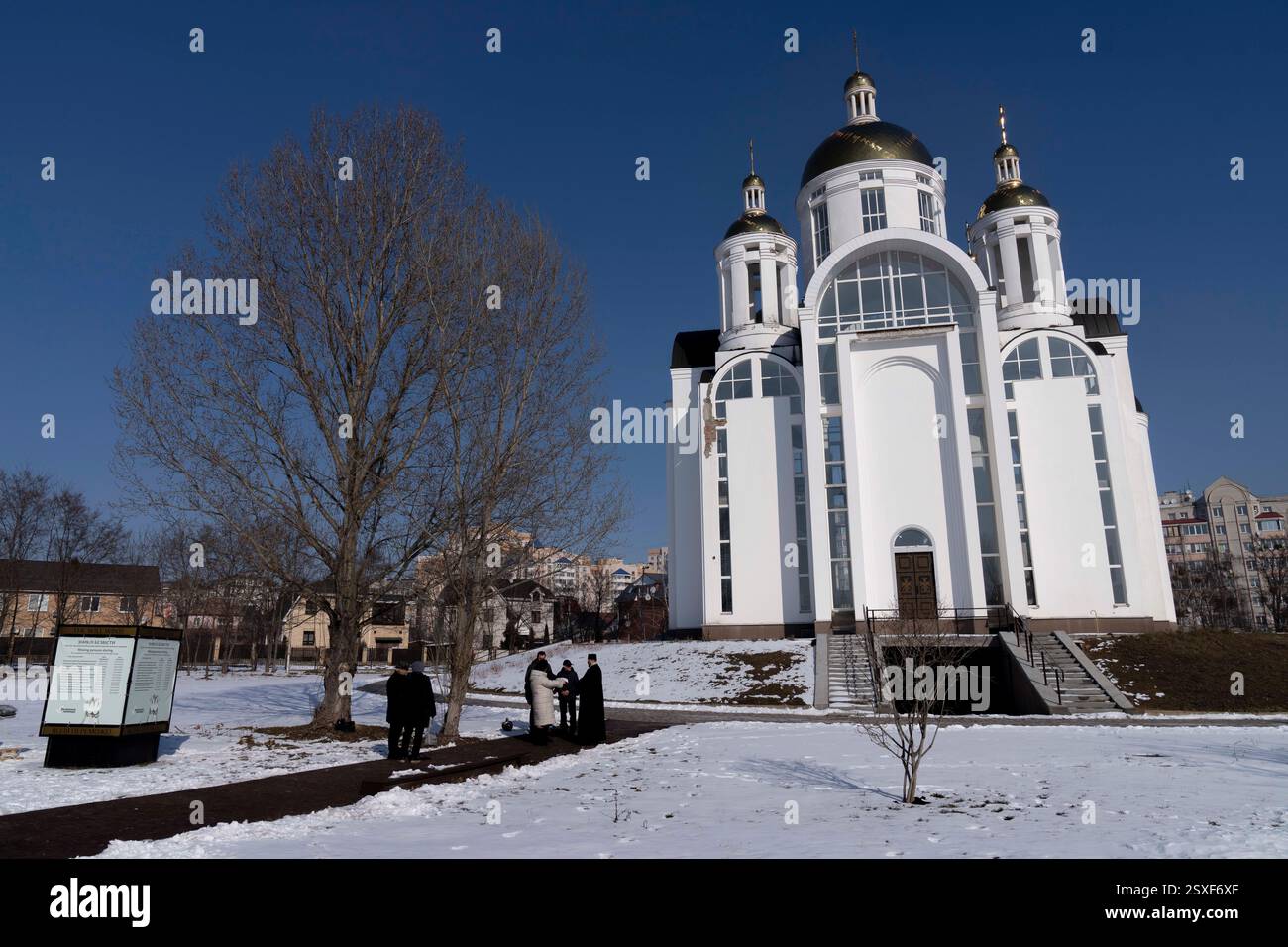 February 24, 2025, Bucha, Kyiv Region, Ukraine: Church seen before ...