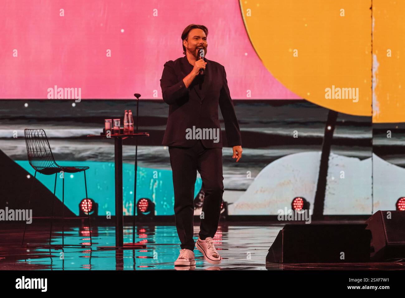 Comedian George Harris performs in concert during the 64th Viña del Mar ...