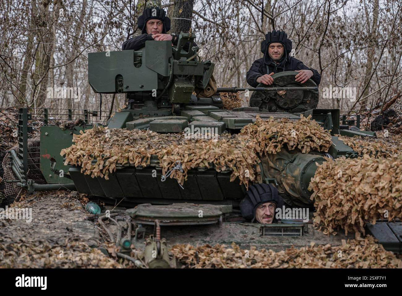 Tank crew of the 92nd Separate Assault Brigade named after Kosh Ataman ...