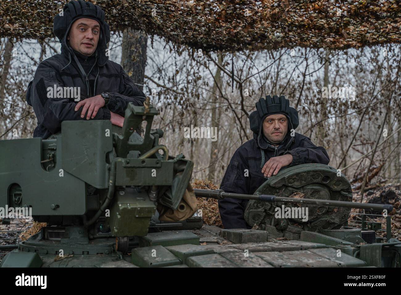 Tank crew of the 92nd Separate Assault Brigade named after Kosh Ataman ...