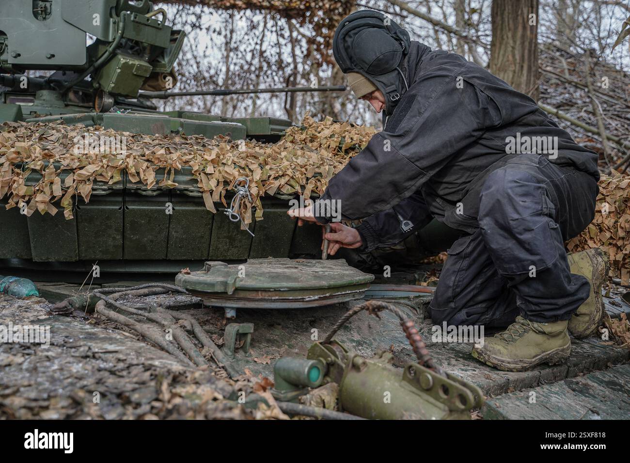 Tank crew of the 92nd Separate Assault Brigade named after Kosh Ataman ...