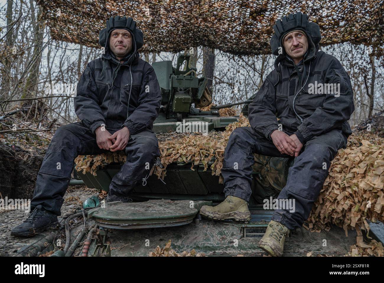 Tank crew of the 92nd Separate Assault Brigade named after Kosh Ataman ...