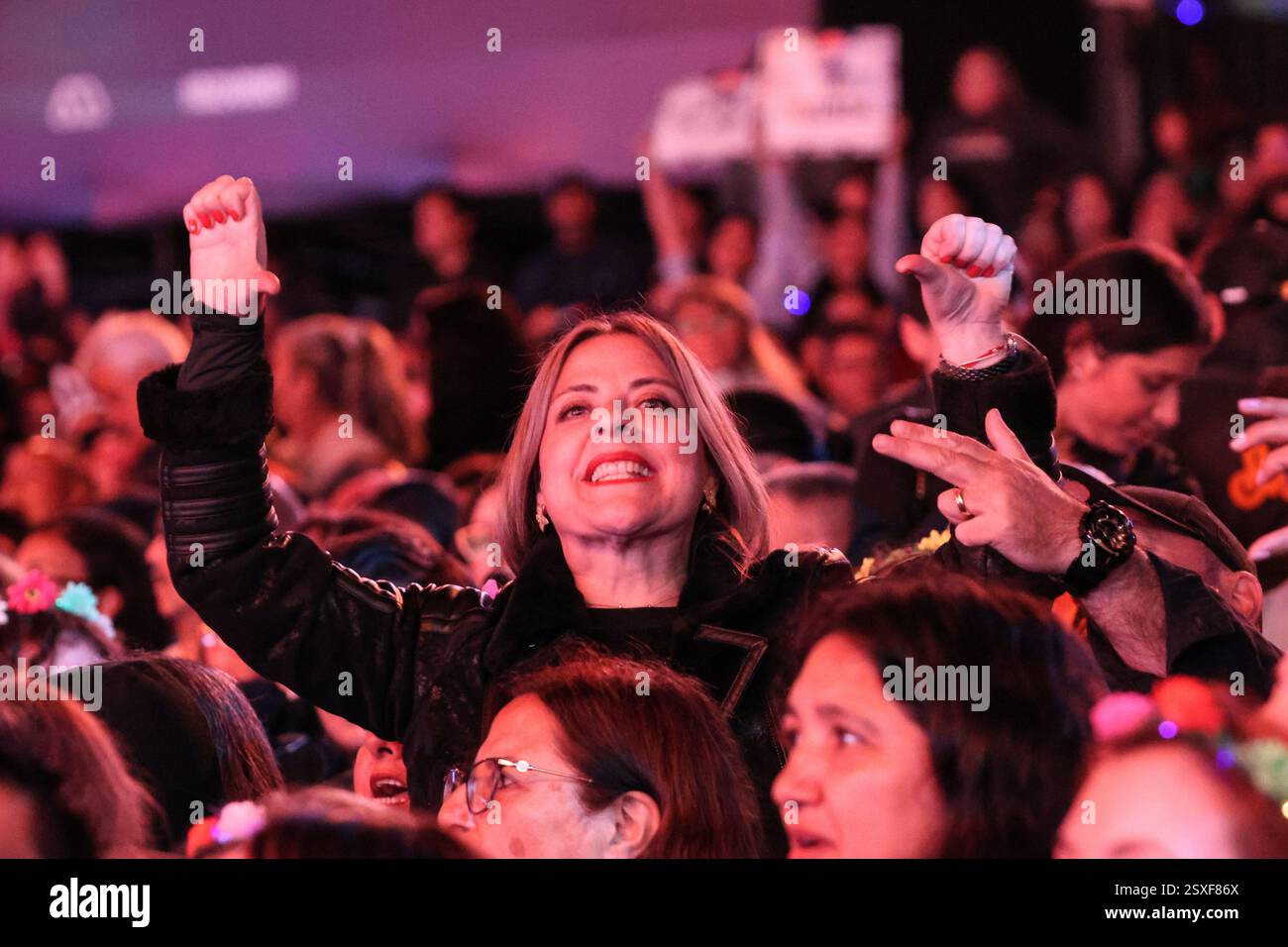 Fans cheer on in concert during the 64th Viña del Mar International ...