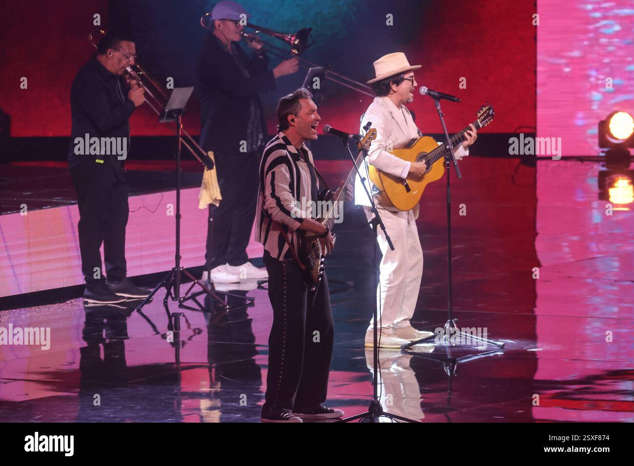 The band Bacilos performs in concert during the 64th Viña del Mar ...