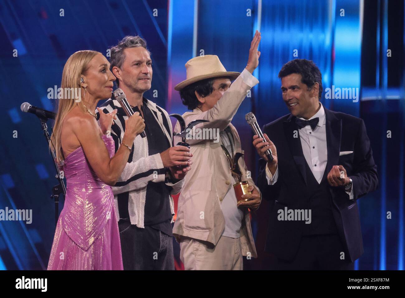 The band Bacilos performs in concert during the 64th Viña del Mar ...