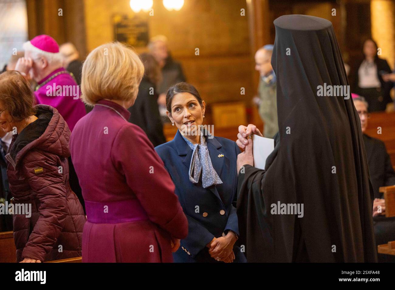 London, UK. 24th Feb, 2025. Priti Patel, Shadow Secretary of State for ...