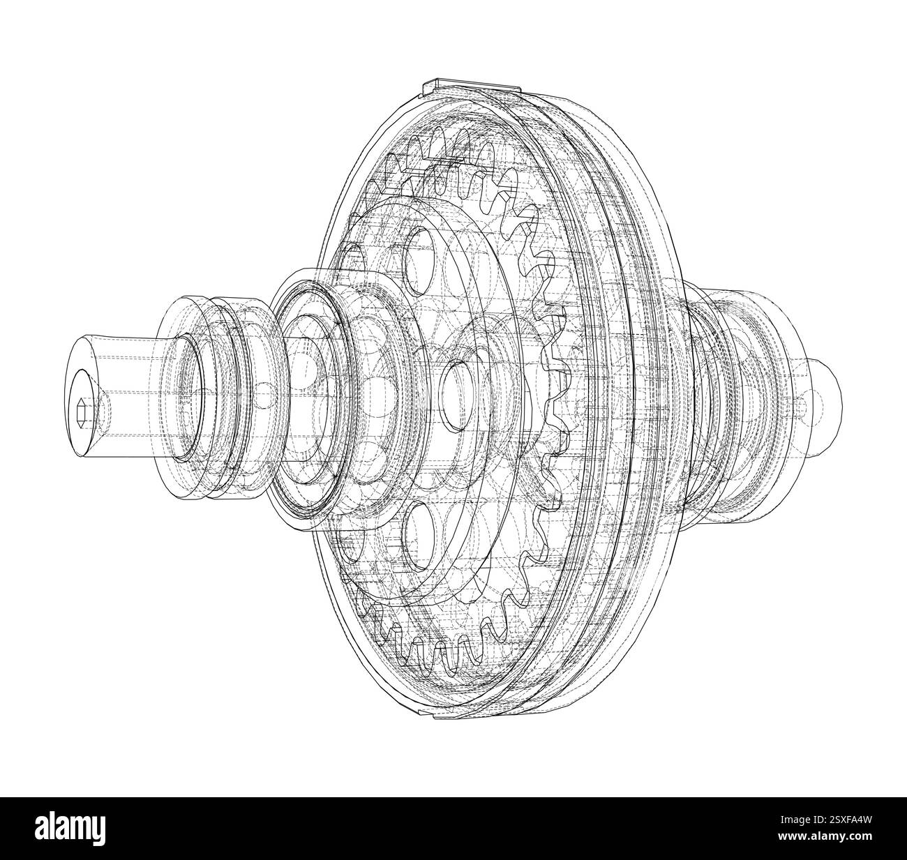Wave Reducer. Vector illustration, 3d render Stock Vector Image & Art ...