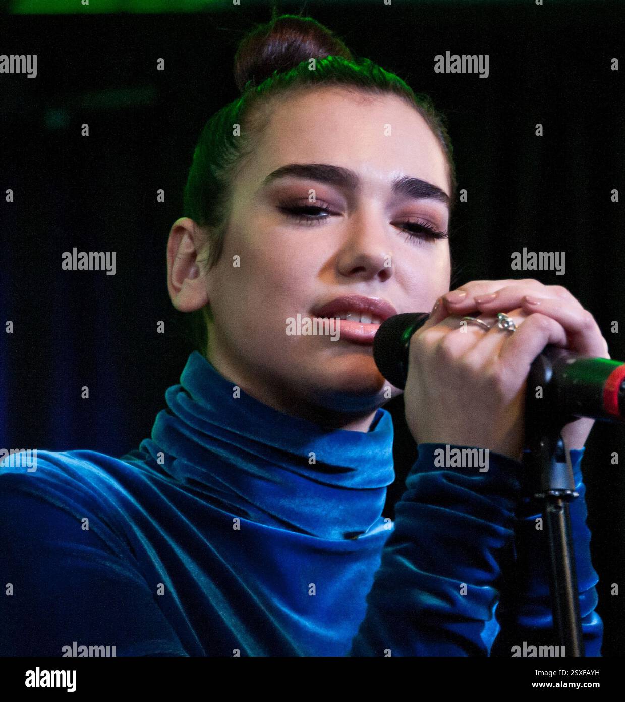 March 02, 2017 - English Singer-Songwriter Dua Lipa Visits Q102's ...