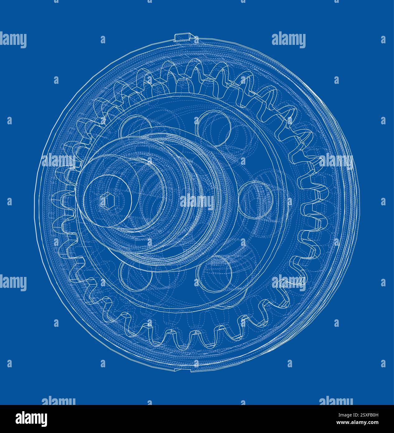 Wave Reducer. Vector illustration, 3d render Stock Vector Image & Art ...