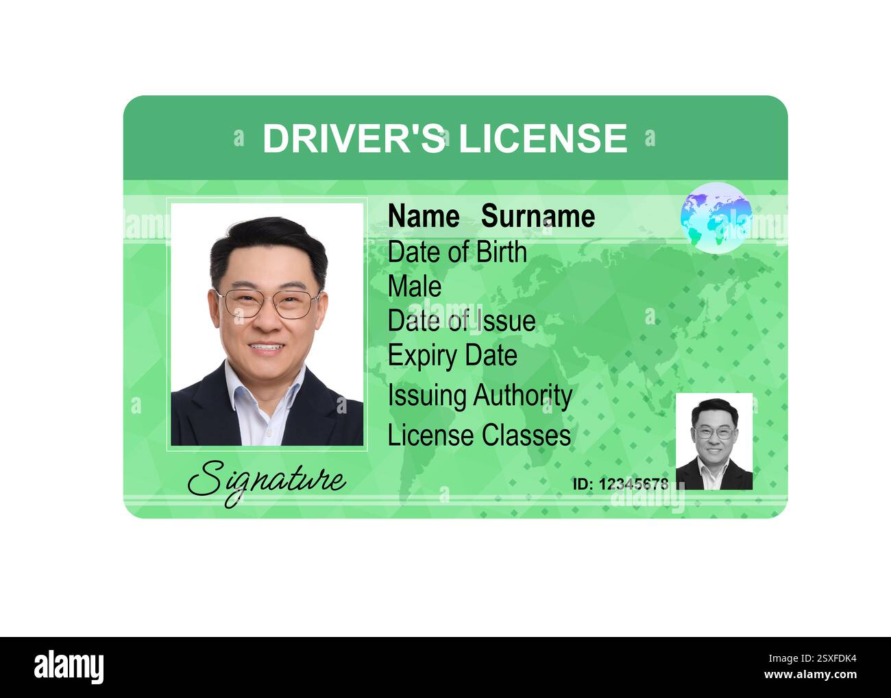 Asian male drive car Cut Out Stock Images & Pictures - Alamy