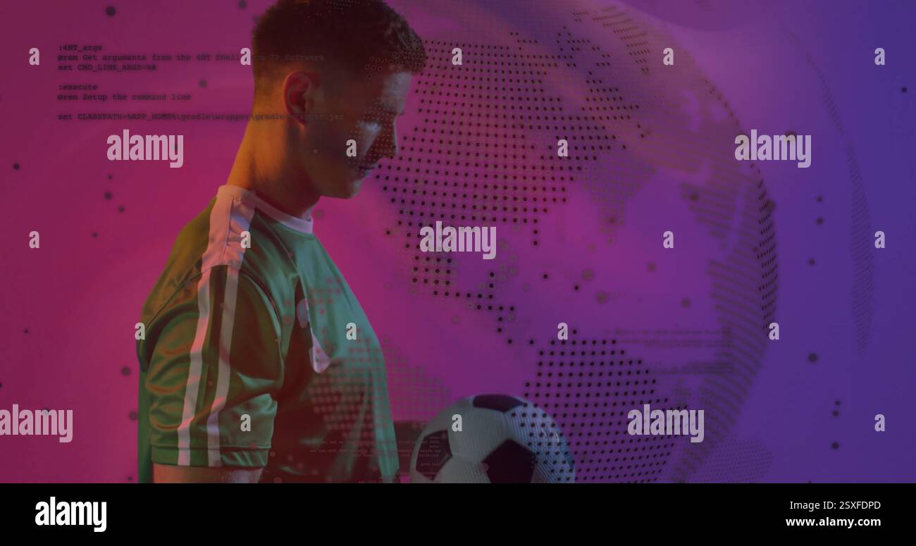 Playing soccer athlete data network hi-res stock photography and images ...