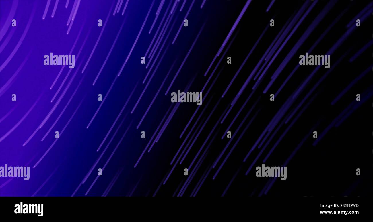 Image of blue lines falling on black background Stock Photo - Alamy