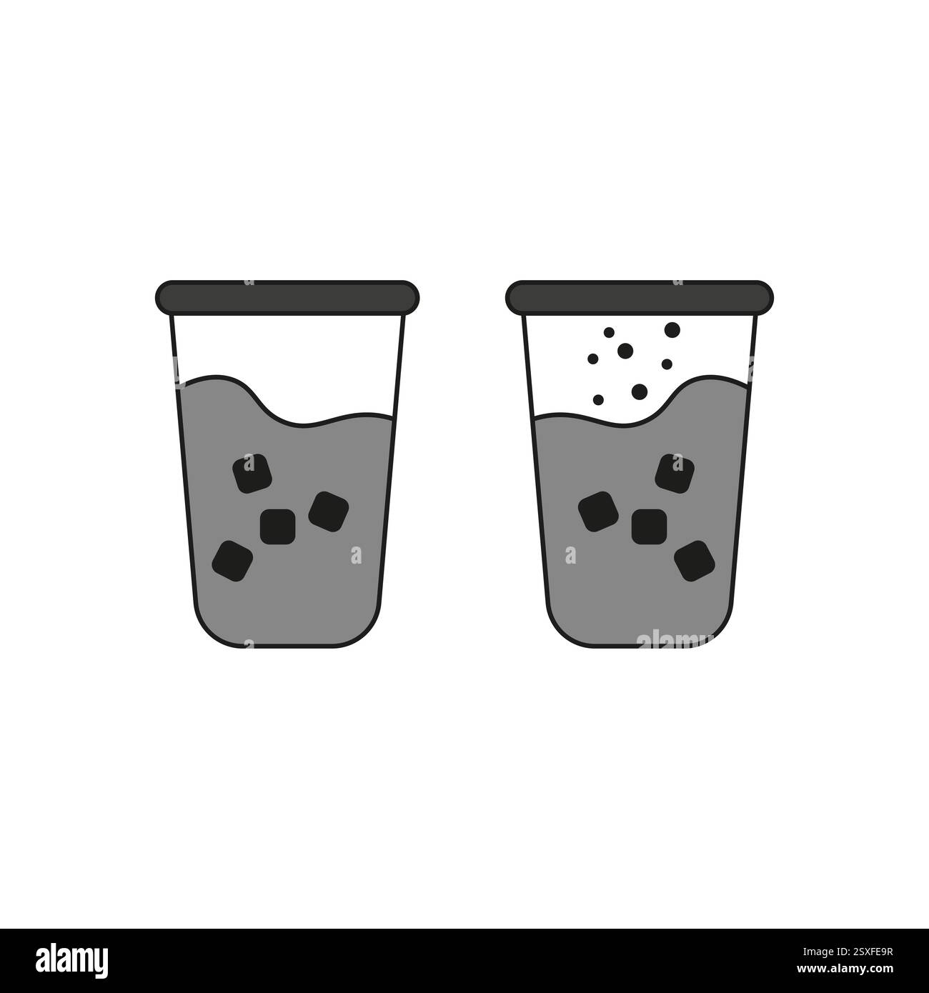 Bubble tea icon. Cold beverage vector. Refreshing drink symbol. Modern ...