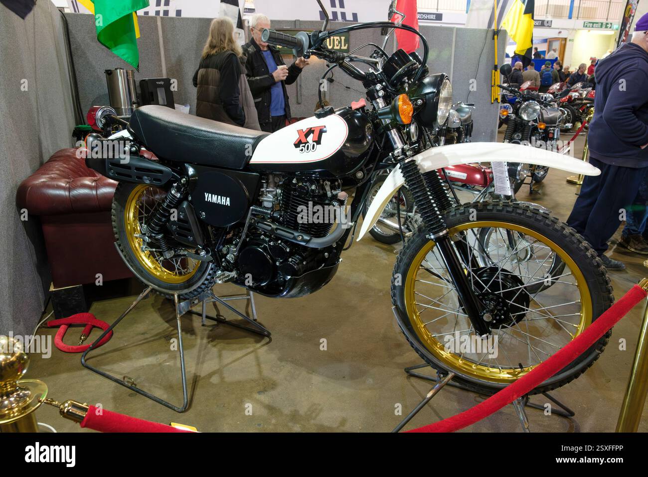 Bristol Classic Motorcycle show Yamaha XT500 Tail Stock Photo - Alamy