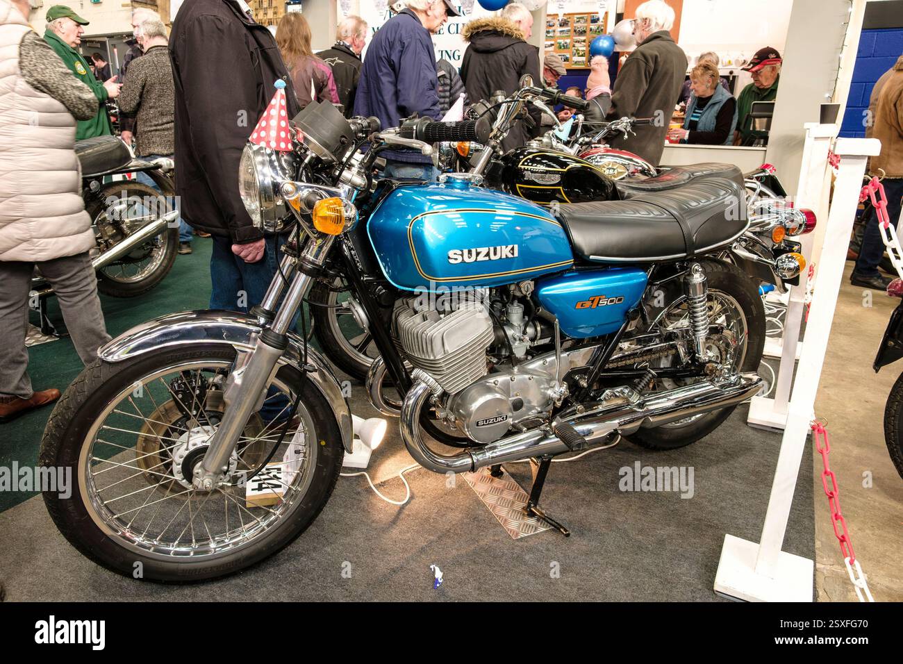 Bristol Classic Motorcycle show Suzuki GT500 Two stroke twin Stock ...
