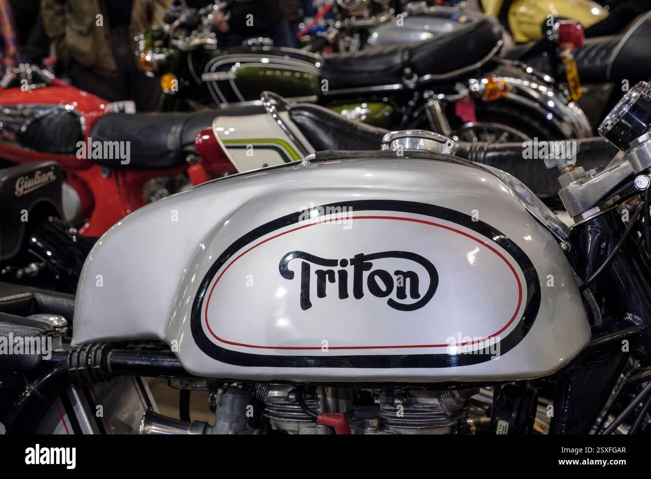 Bristol Classic Motorcycle show A troton, Triumph engine and Norton ...