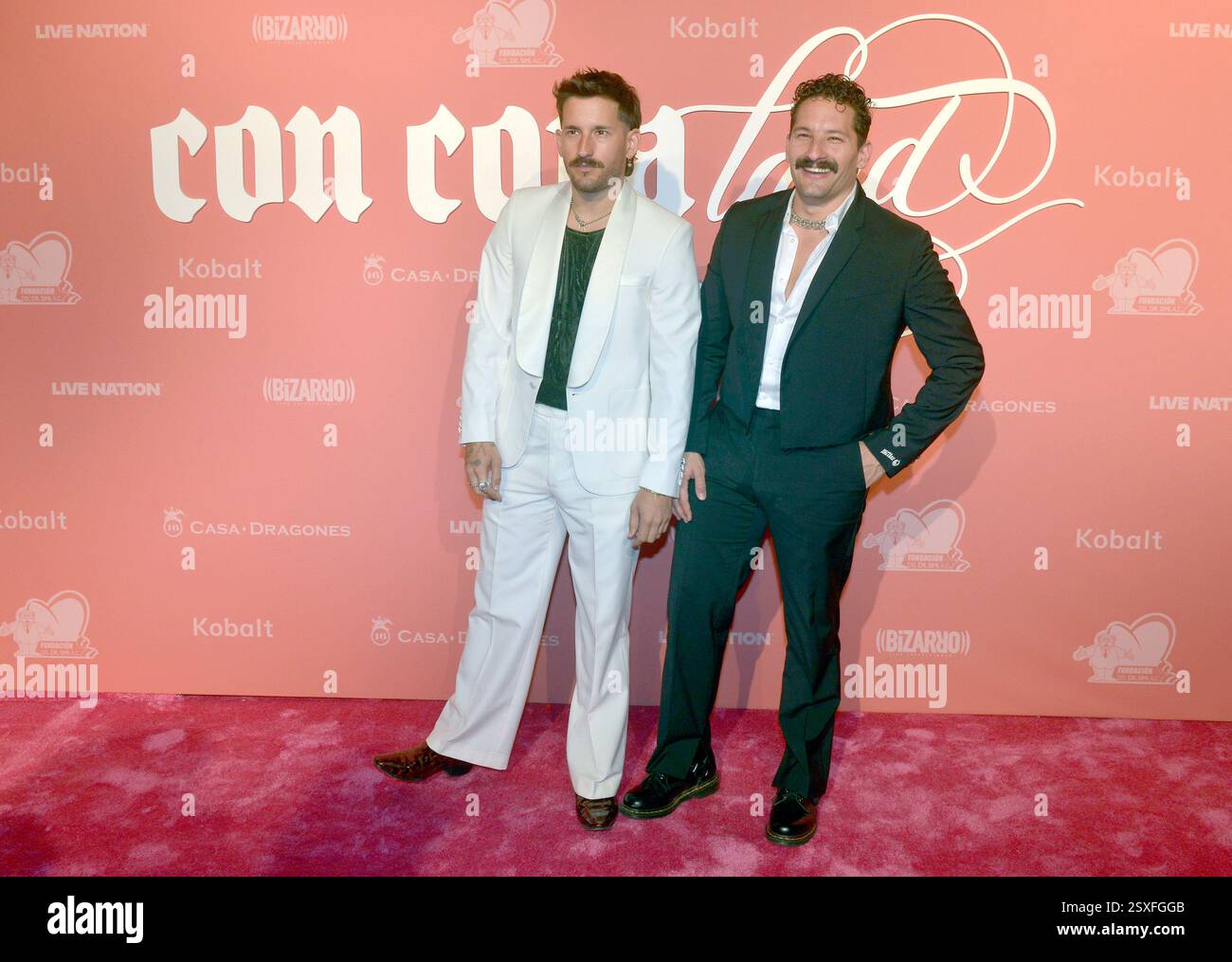 MIAMI, FLORIDA - FEBRUARY 22: Ricky Montaner and Mau Montaner attend ...