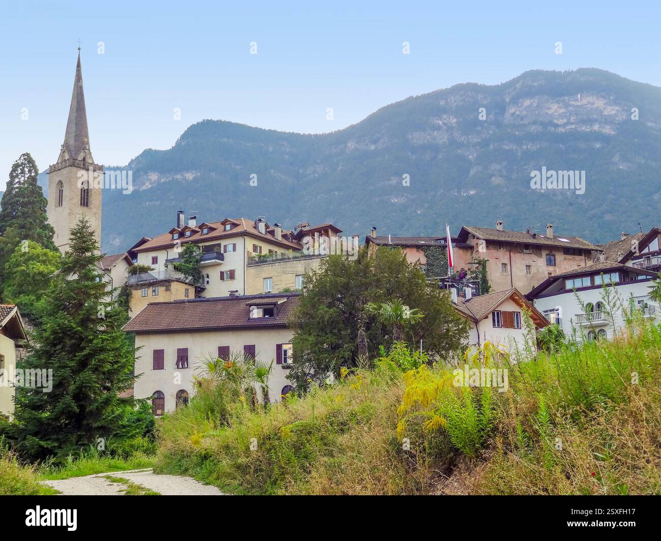 Impression of a small village in the Autonomous Province of Bolzano ...