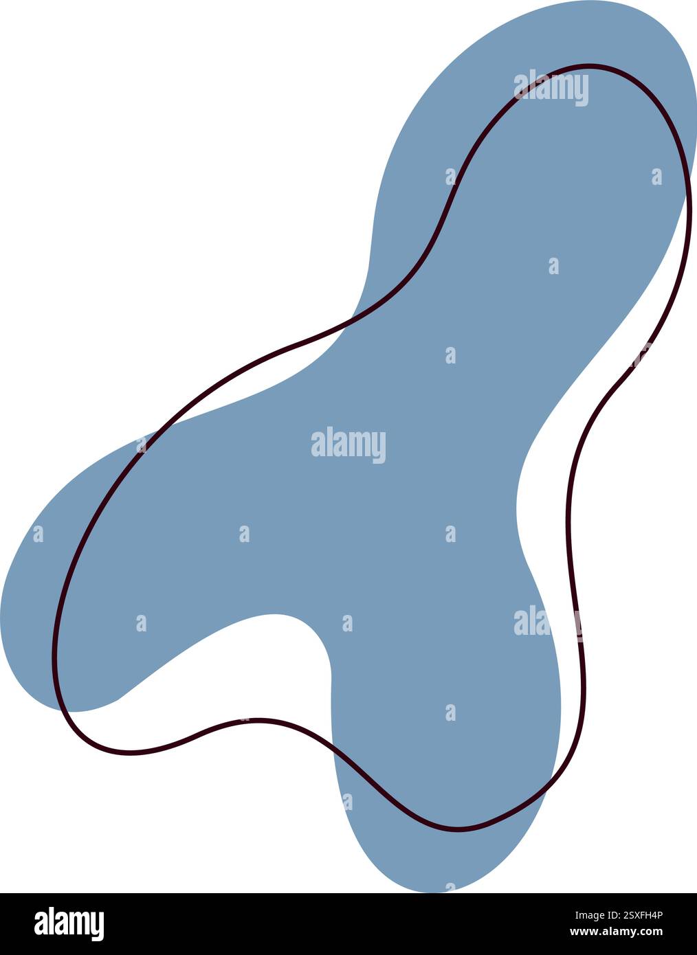 Abstract blue wave blob shape icon Stock Vector Image & Art - Alamy
