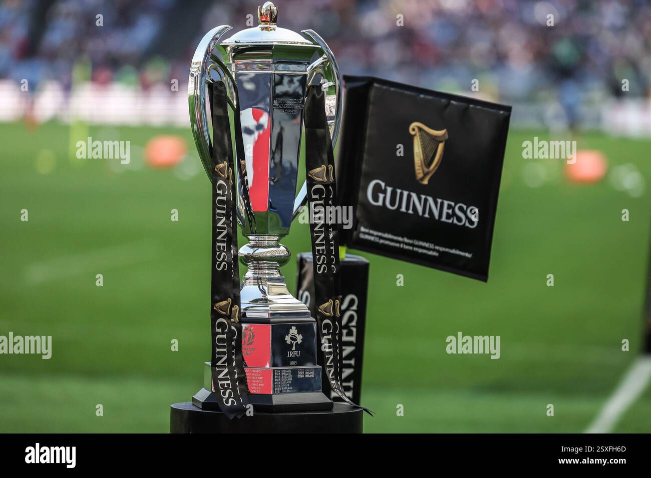 Rome, Italy. 23rd Feb, 2025. The trophy cup displayed during the ...