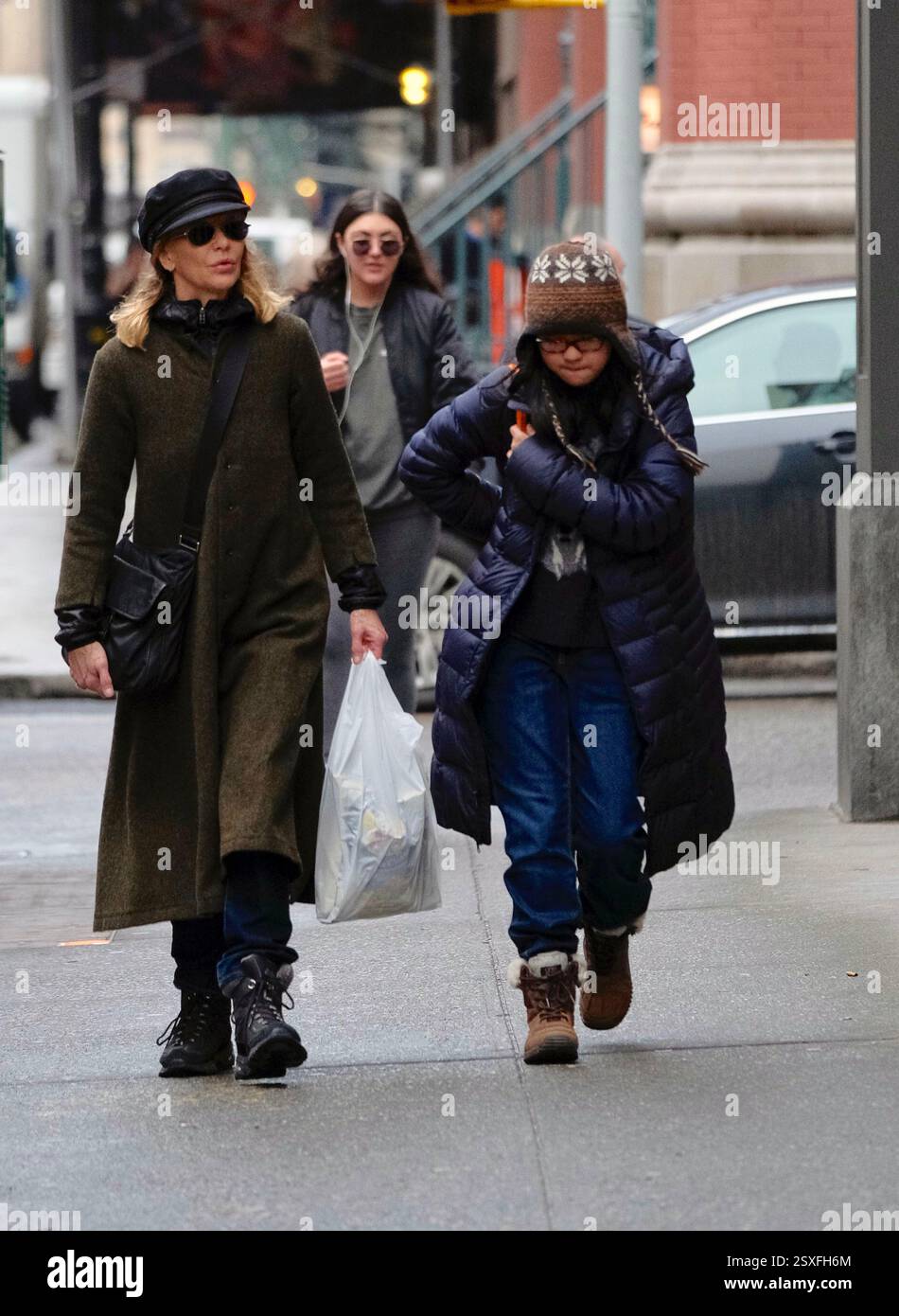 Actress Meg Ryan walking with daughter Daisy True Ryan in Manhattan on ...