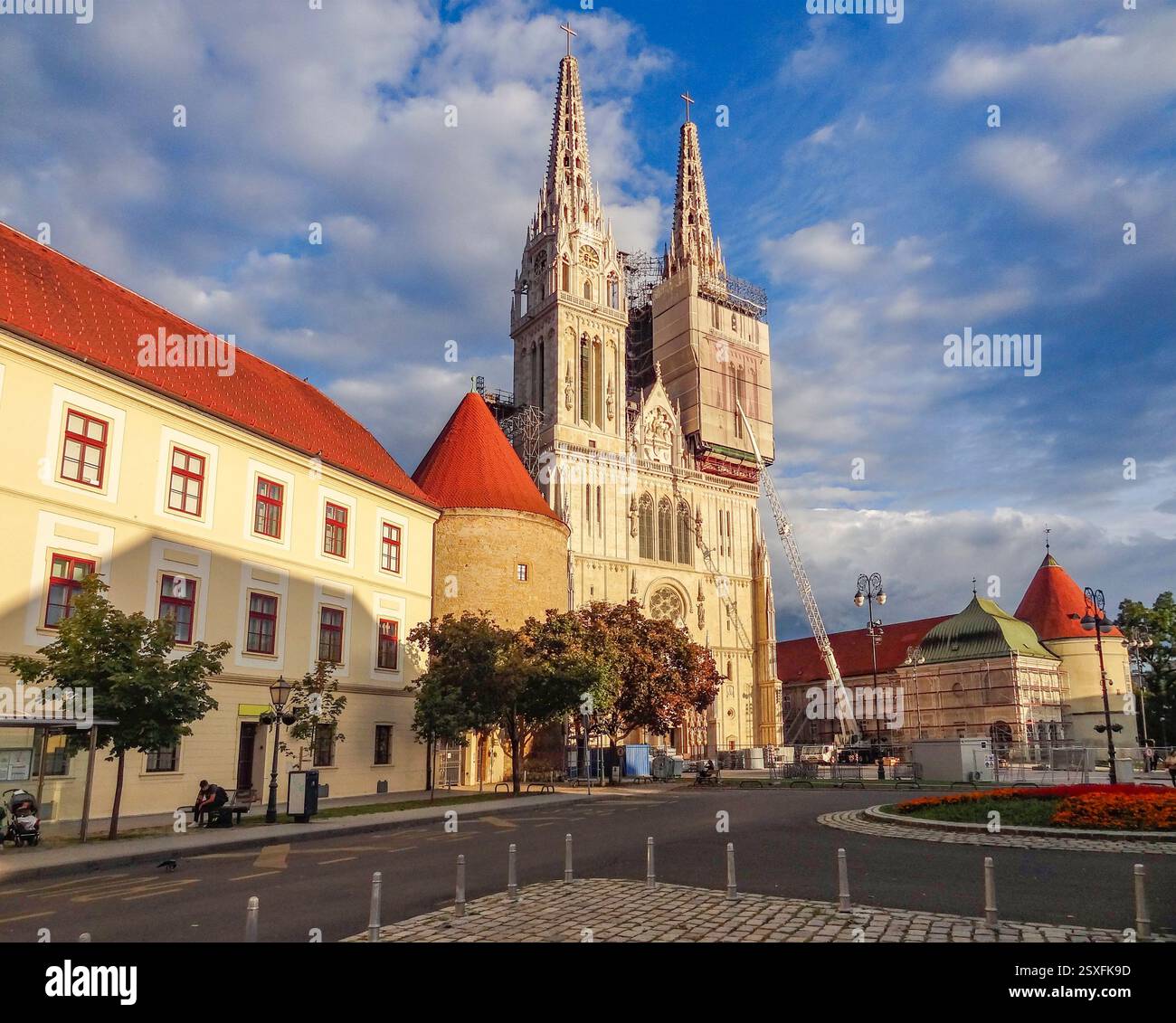 Impression of Zagreb, the capital and largest city of Croatia including ...