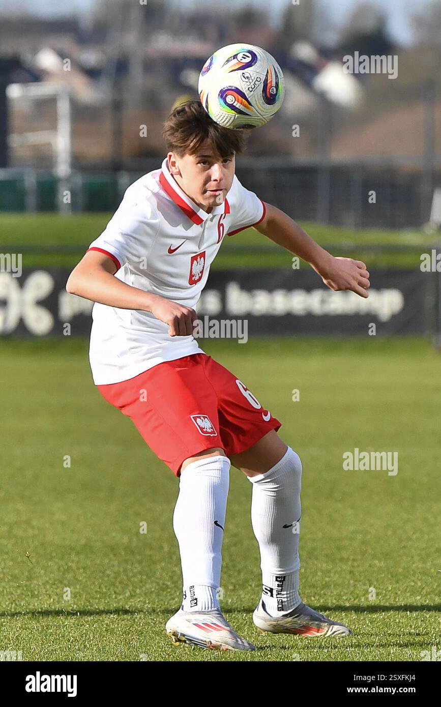 Maciej Malecki (6) of Poland pictured during a friendly soccer game ...