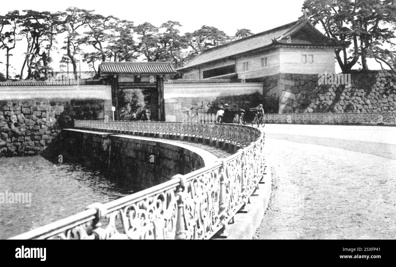 Vintage photo of Sakuradamon Gate in Kokyo Gaien National Garden (Imperial Palace Outer Garden ...