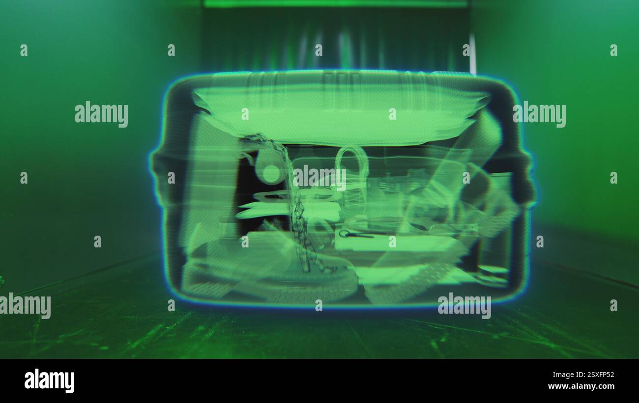 Airport Security System: VFX Animation Visualizing Inside of the ...