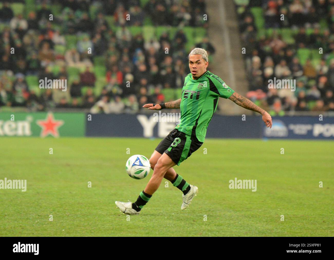AUSTIN, TX - February 22: Austin FC midfielder Daniel Pereira (8 ...