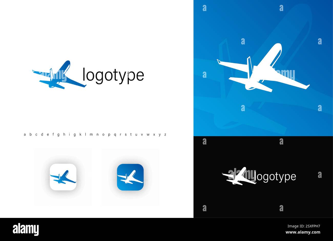 Vector logo design template for airlines hi-res stock photography and ...